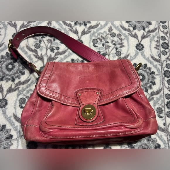 Coach | Bags | Coach Legacy 65th Anniversary Ali Red Leather Flap ...